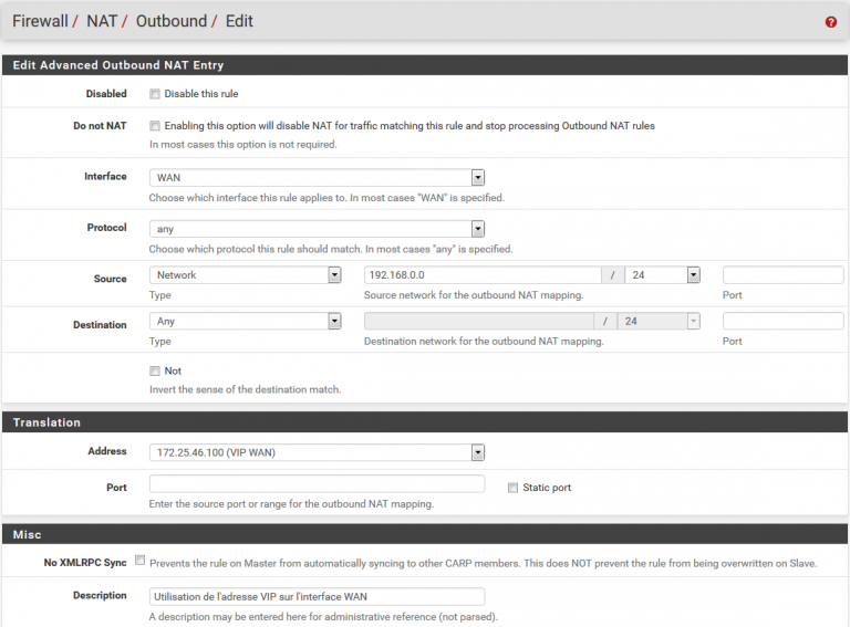 CARP Pfsense – Mon Wiki